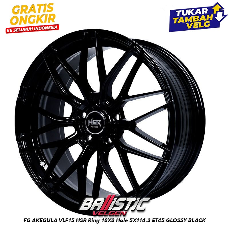 Jual Velg Racing HSR Wheel Best Quality Ring 18 Lubang PCD 5X114,3 ...