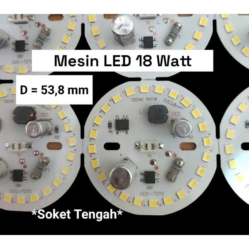 Jual pcb LED 18w Premium Soket Tengah | Shopee Indonesia