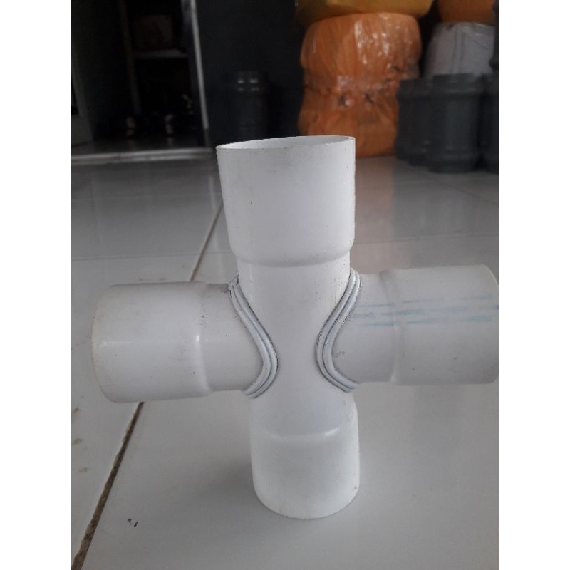 Jual Tee way cross ukuran 1 ½ inchi ke 1 ½ inchi | Shopee Indonesia