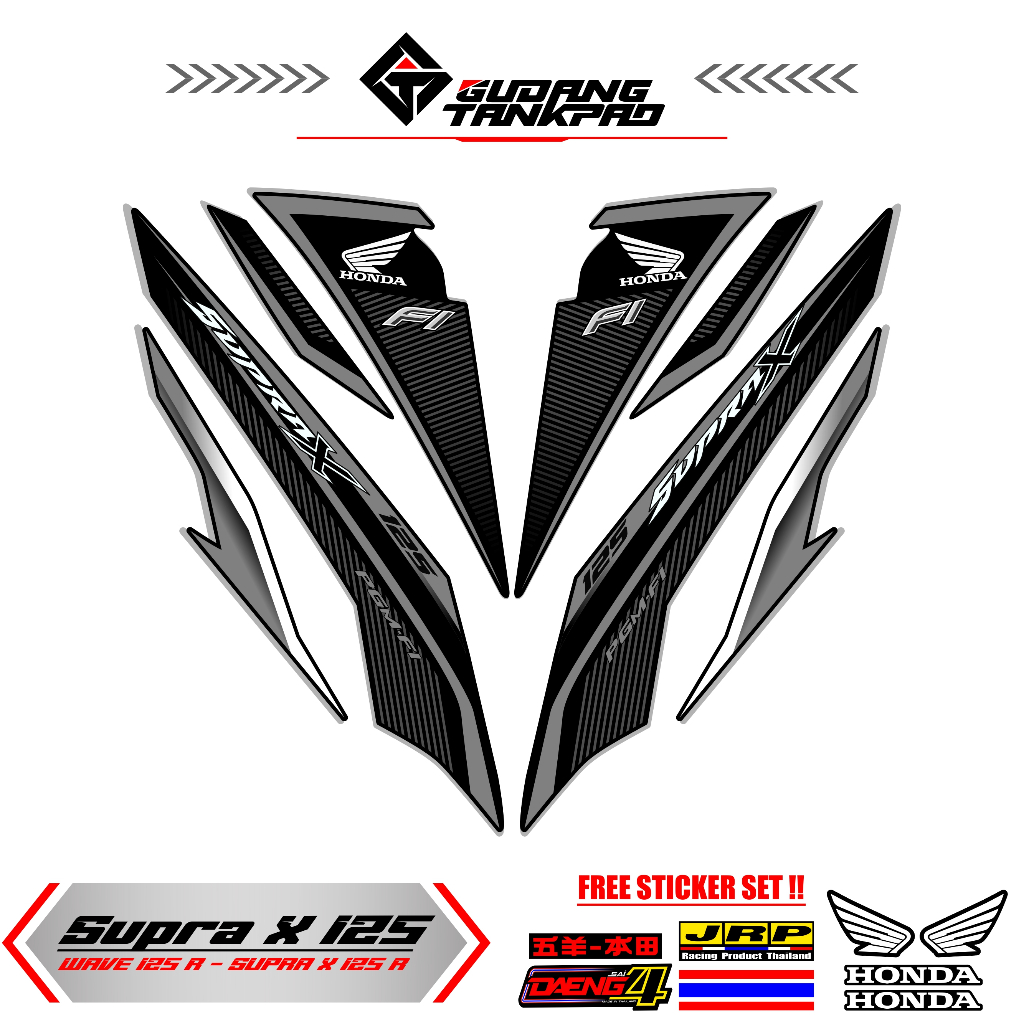 Jual STIKER SET SUPRA X FI MTF 42 / STRPING SUPRA X 125 R / KERETA ...
