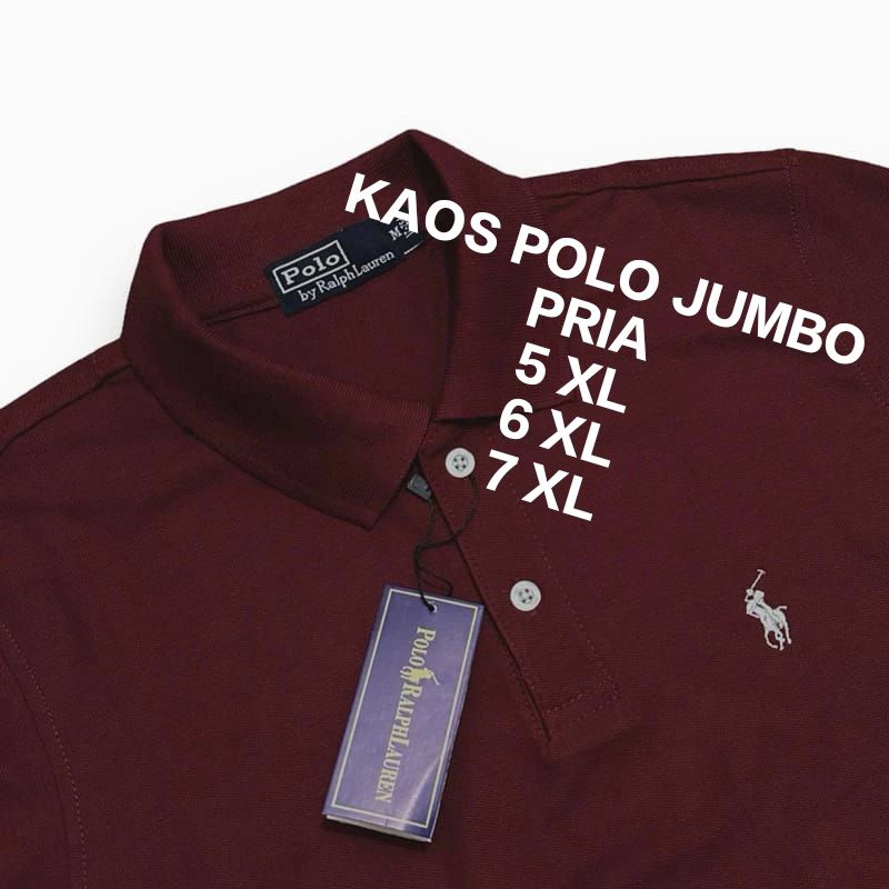 Jual Kaos Krah Polo Shirt Jumbo Pria 5XL 6XL 7XL / Kaos Polo Kerah Berkerah Polos Premium ...
