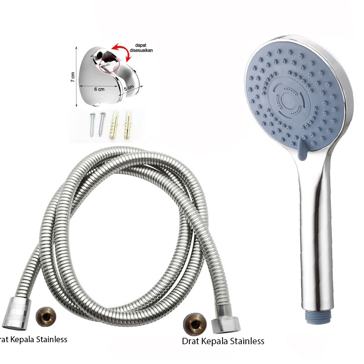 Jual eG SM185 Shower Mandi Set Krom Bulat | Shopee Indonesia
