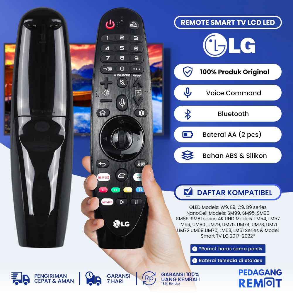 Jual Magic Remote Smart TV LG AN-MR20GA Original / Magic Remote LG AN MR20GA MR 20 GA MR20 ...
