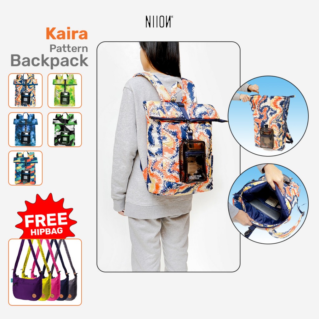 Jual Niion Kaira Pattern Collection Laptop Backpack / Tas Ransel Laptop ...