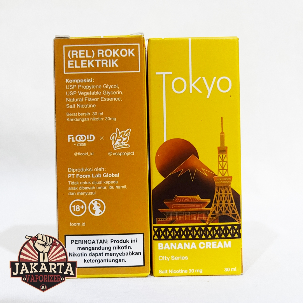 Jual FOOM TOKYO BANANA CREAM 30ML 30MG SALTNIC BY FOOM | Shopee Indonesia