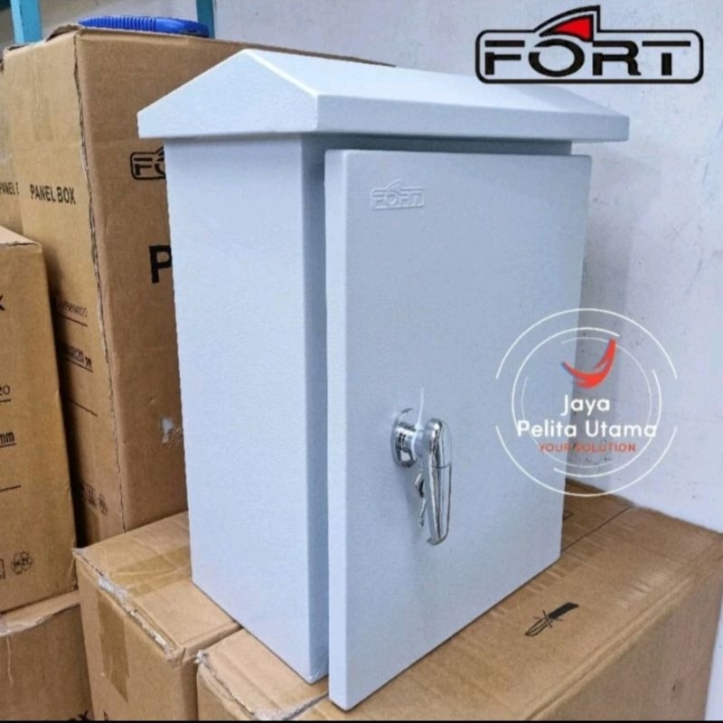 Jual box panel listrik FORT 40x30x20 metal outdoor full 1mm pabrikan ...