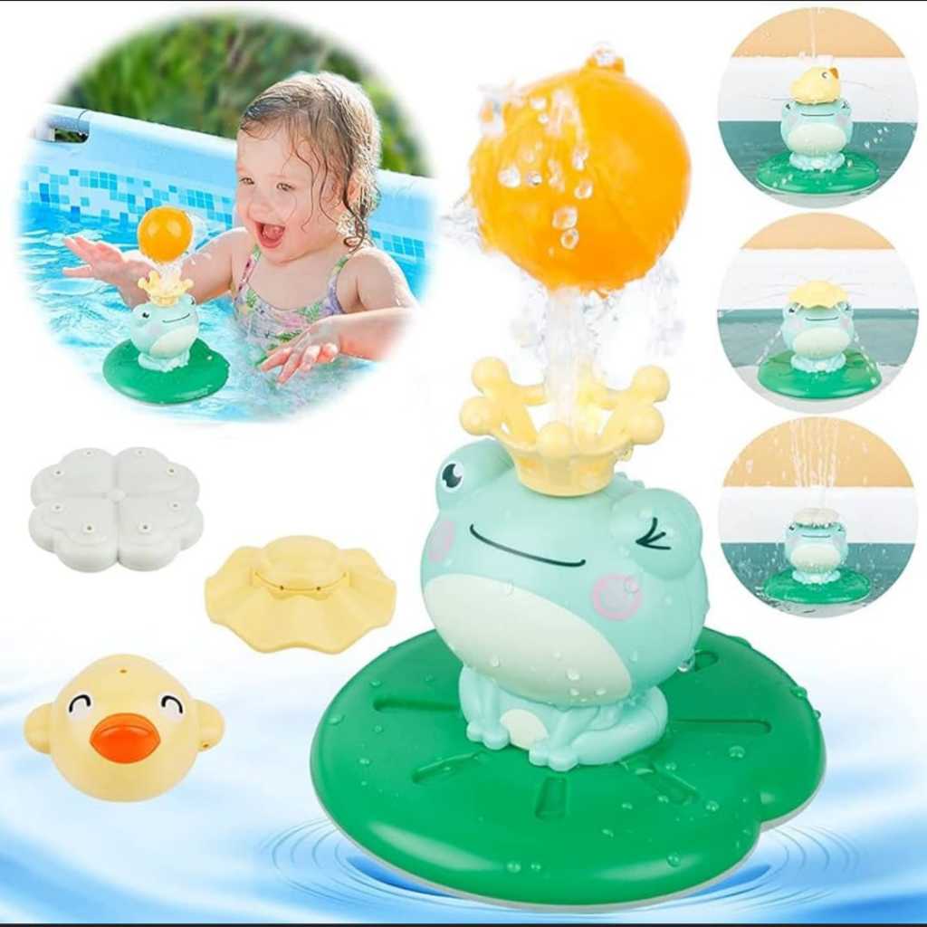Jual Mainan Mandi Anak Bayi Karakter Katak / Katak Berenang Dalam Air ...