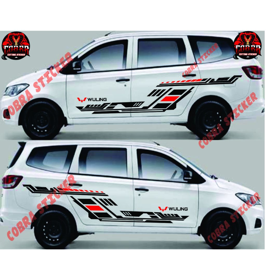 Jual sticker cutting mobil wuling list body samping sticker terbaru ...