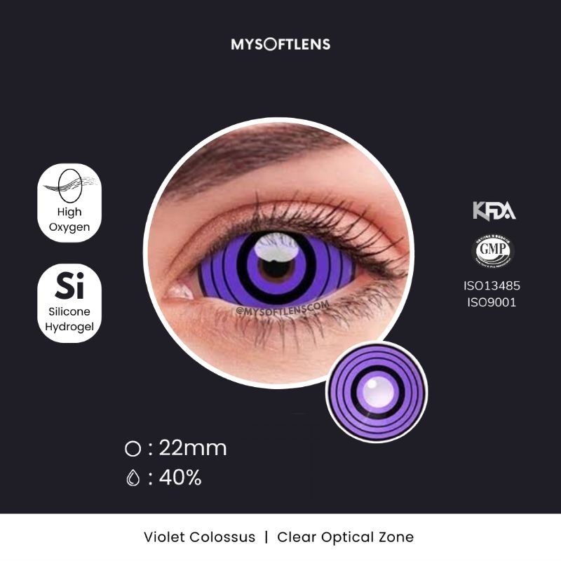 Jual Softlens Full Eye Sclera Violet Colossus Cosplay Special Effect ...