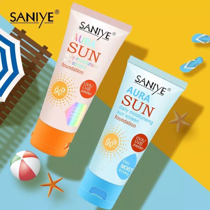 Jual SANIYE Aqua Sun Daily Moisturising Sun Screen Matte Foundation ...