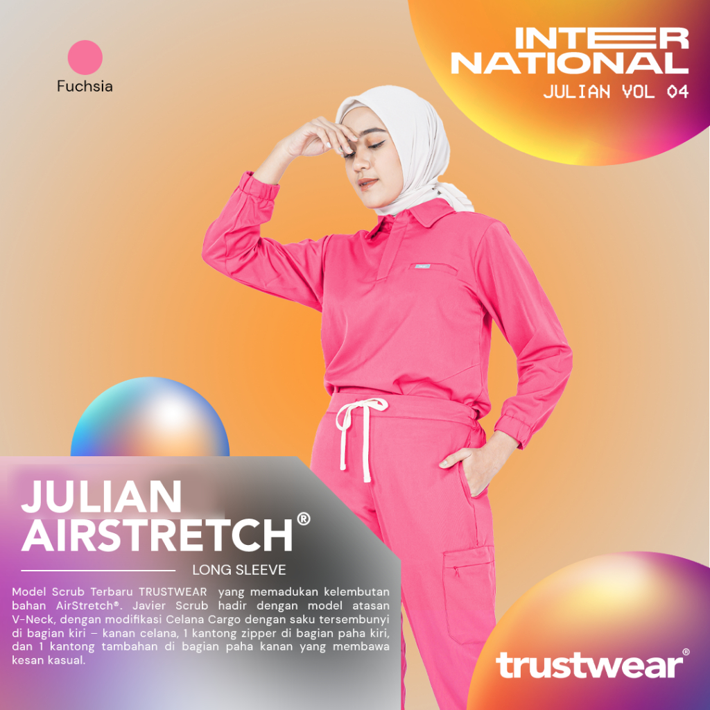 Jual [Scrubs Julian] Doctor's Scrub/Set Baju Celana Jaga OKA OK Perawat ...