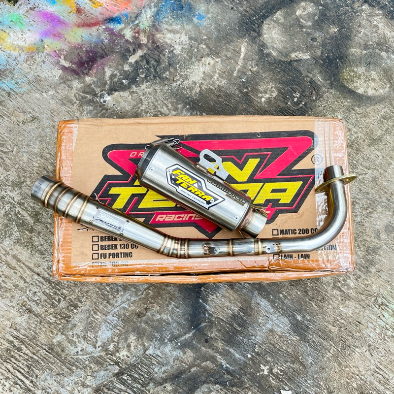 Jual (SECOND ORIGINAL) Knalpot Racing Fanterra Bebek Sleep engine 130cc ...