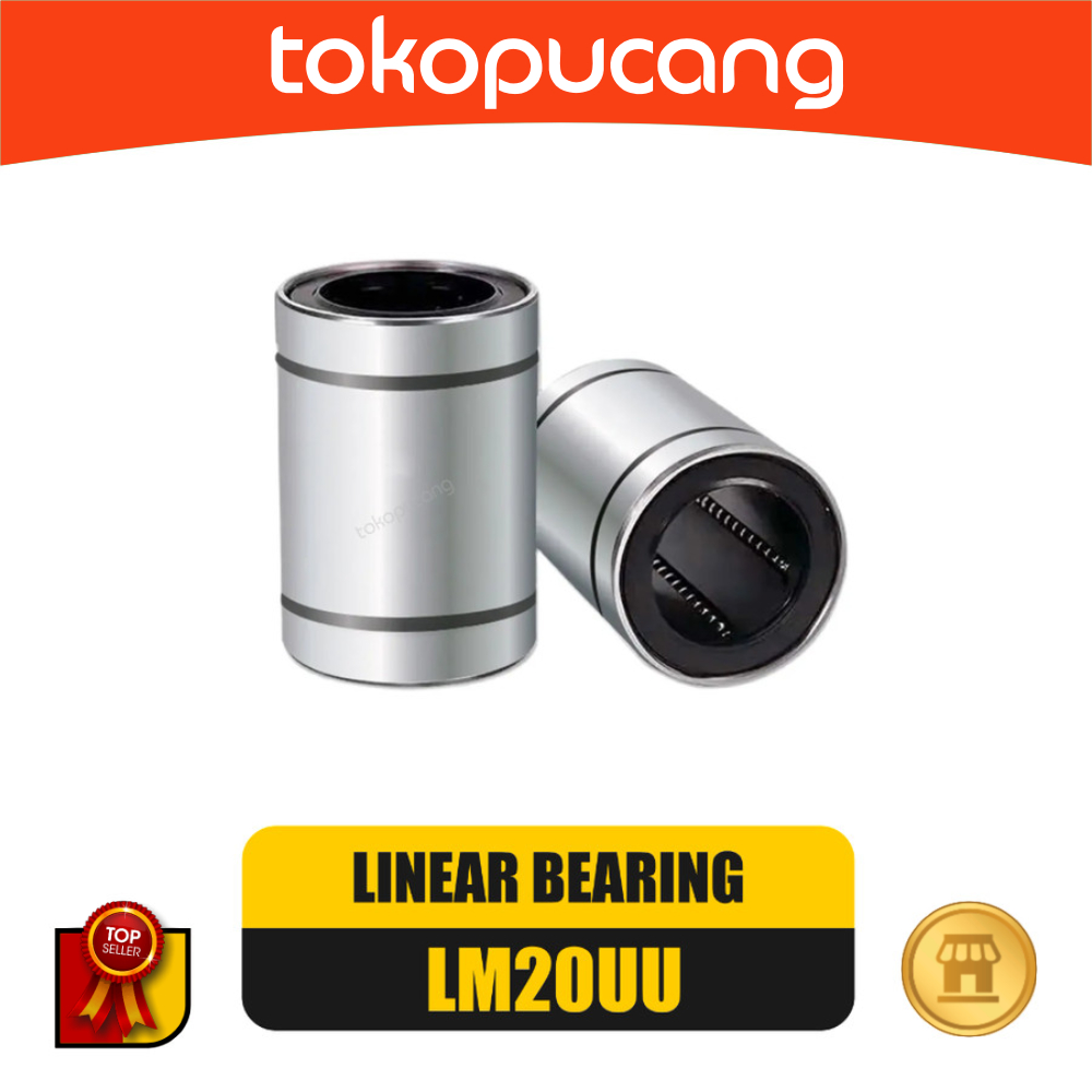 Jual LM20UU LM20 UU LM 20UU LM 20 UU 20x32x42 CNC Linear Bearing KG30 ...
