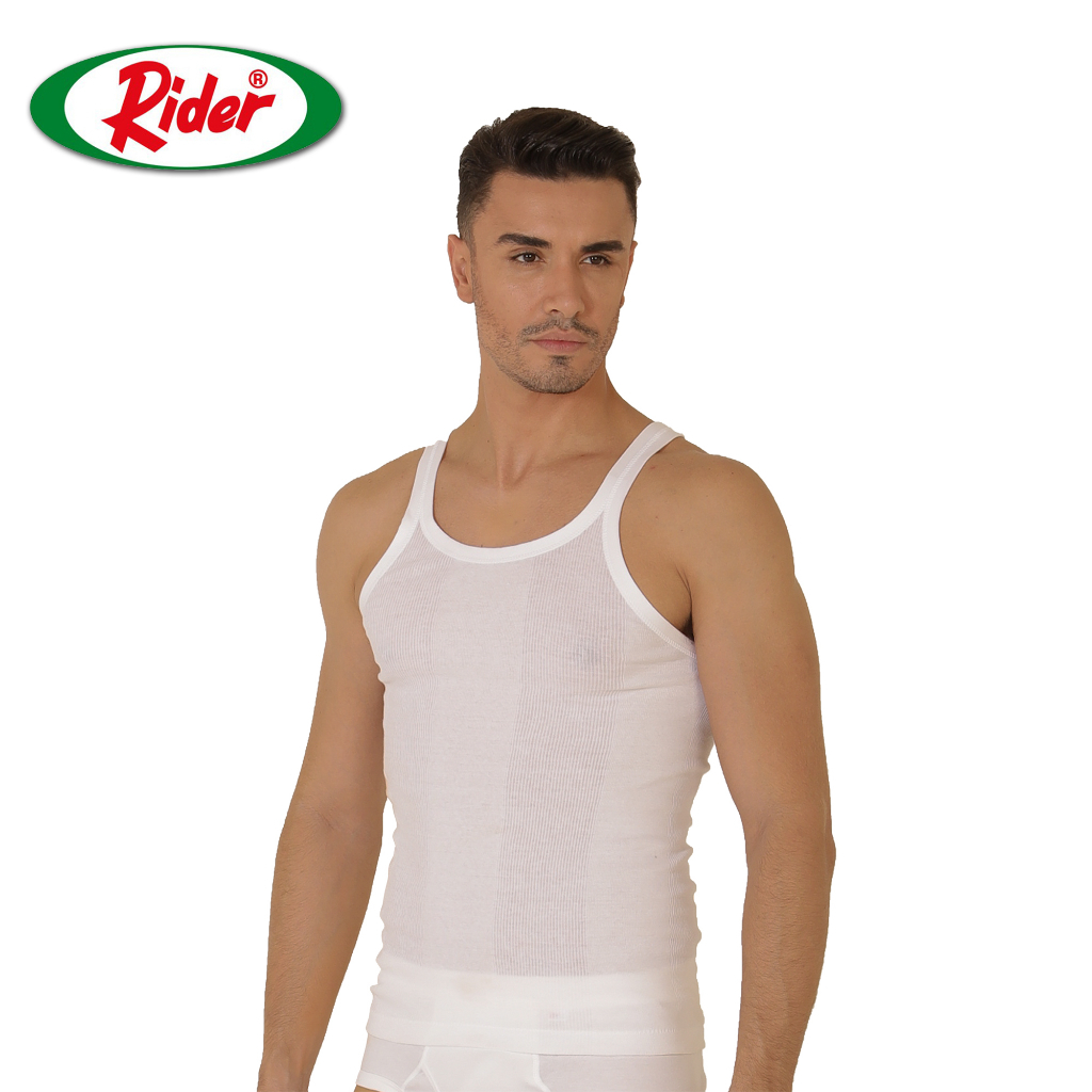 Jual Singlet RIDER 123B Putih Singlet Pria Kaos Dalam Pria Kutung 32-42 ...