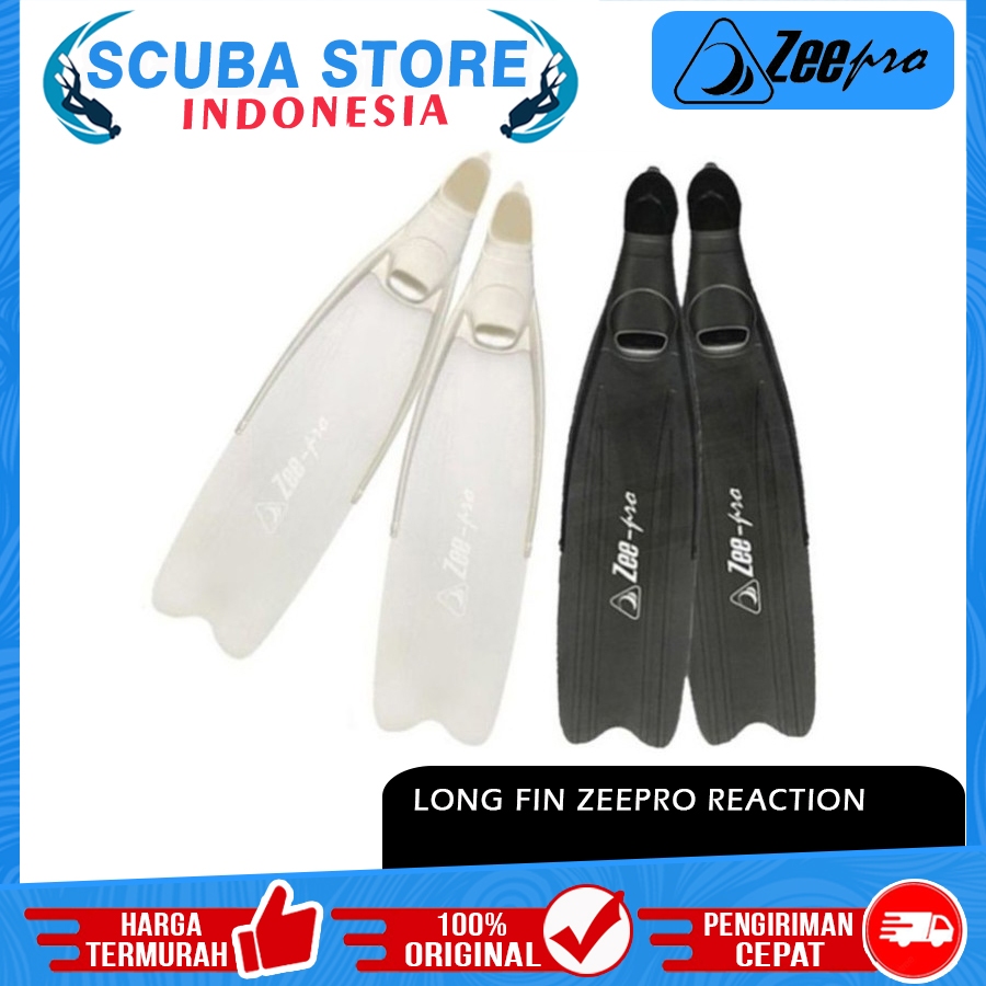 Jual Long Fin Zeepro Reaction B-Fins Kaki Katak Panjang Selam Freediving Spearfishing Freedive ...