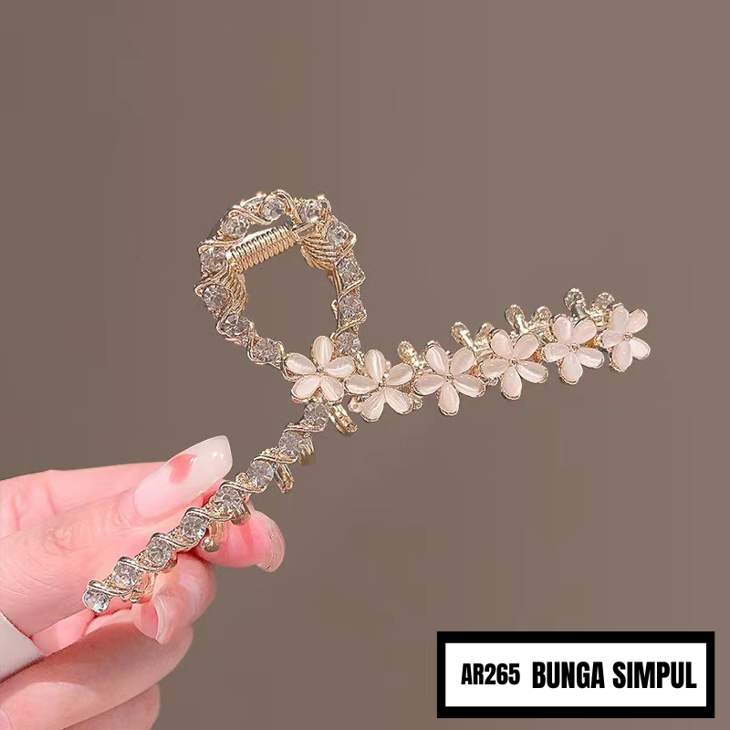 Jual Jepit Rambut Motif Bunga Jedai Jepit Salon Fashion Hair Claw ...