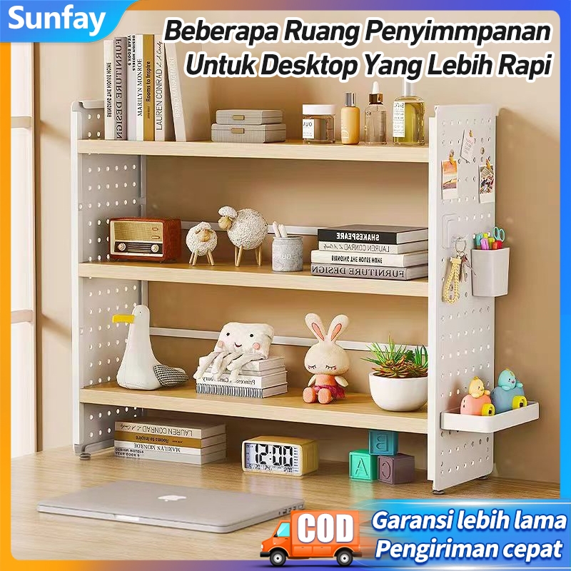 Jual Rak buku meja, papan lubang, rak penyimpanan desktop, rak display ...