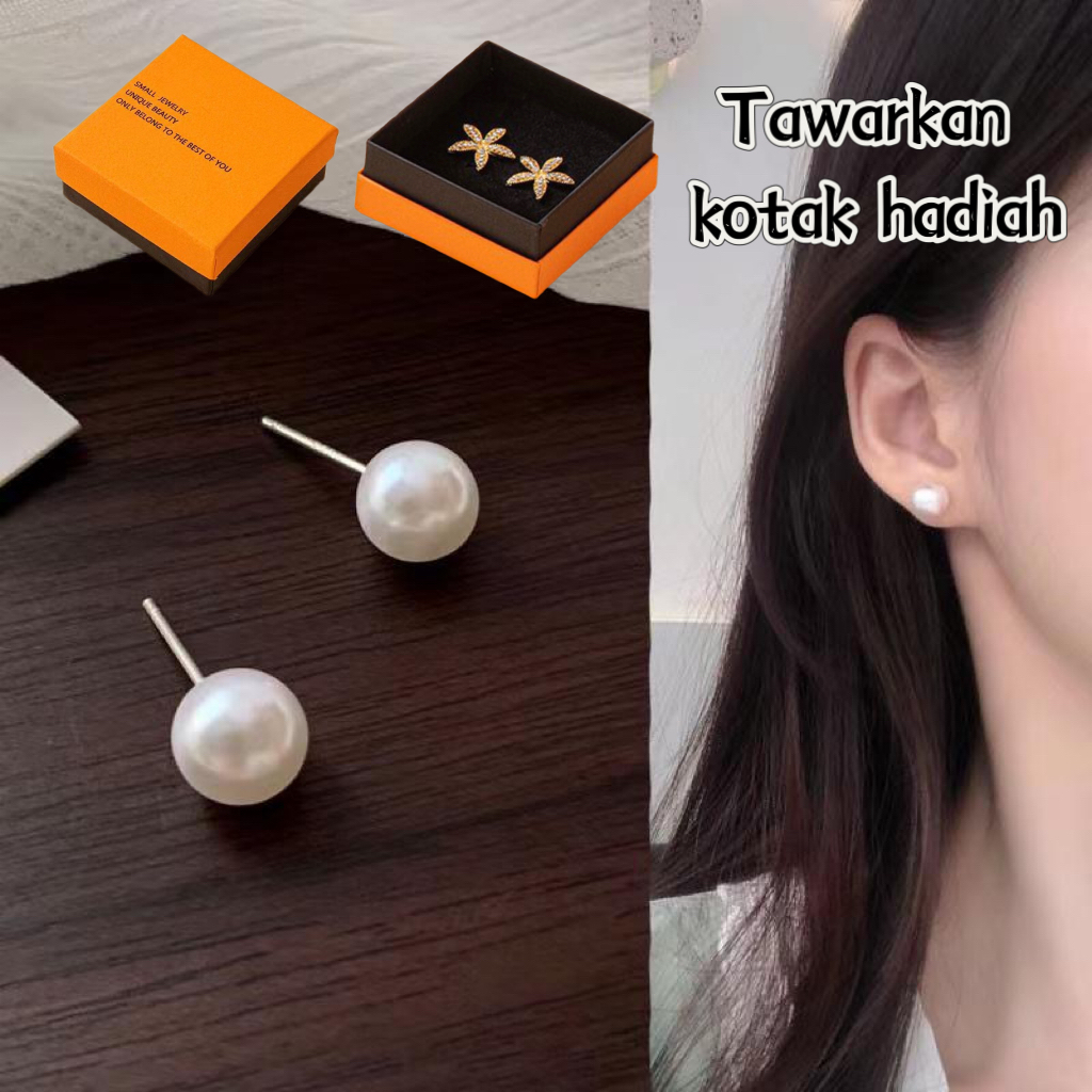Jual SIMPLE PEARL EARING - perak asli 925 bersertifikat ANTING ...