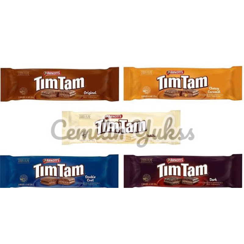 Jual Arnott's Tim Tam Australia 200g Tim Tam Chewy Caramel Timtam Double Coat Timtam Dark Timtam ...