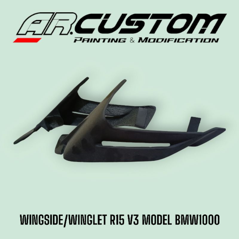 Jual WINGSIDE/WINGLET YAMAHA R15 V3 MODEL BMW1000 PRESISI | Shopee ...