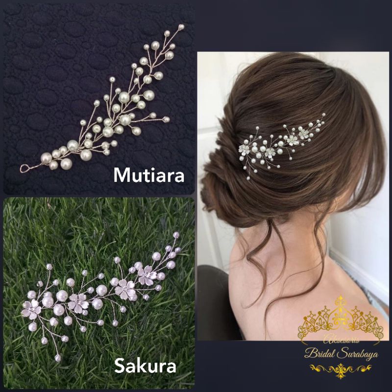 Jual Headpiece Mutiara Cantik Hairpiece Simple Wedding Fashion ...