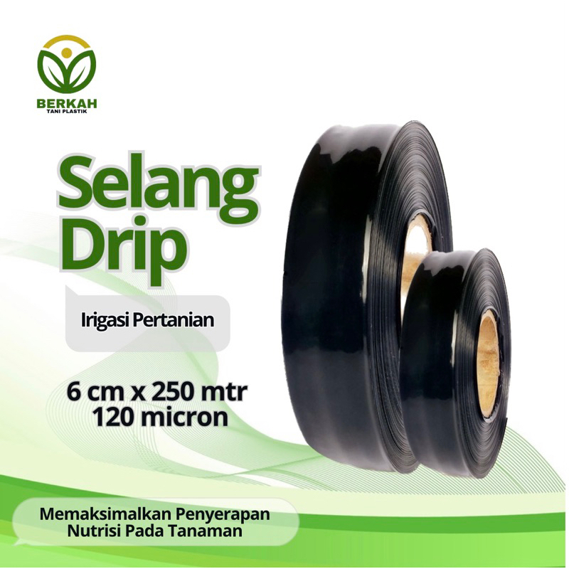 Jual SELANG DRIP IRIGASI PERTANIAN 6 cm x 0.12 x 250 meter | Shopee ...