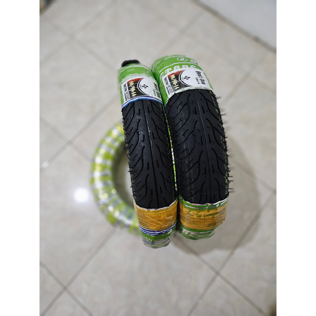 Jual ban motor matic SEPASANG depan belakang TUBLESS ukuran 80/90 dan ...