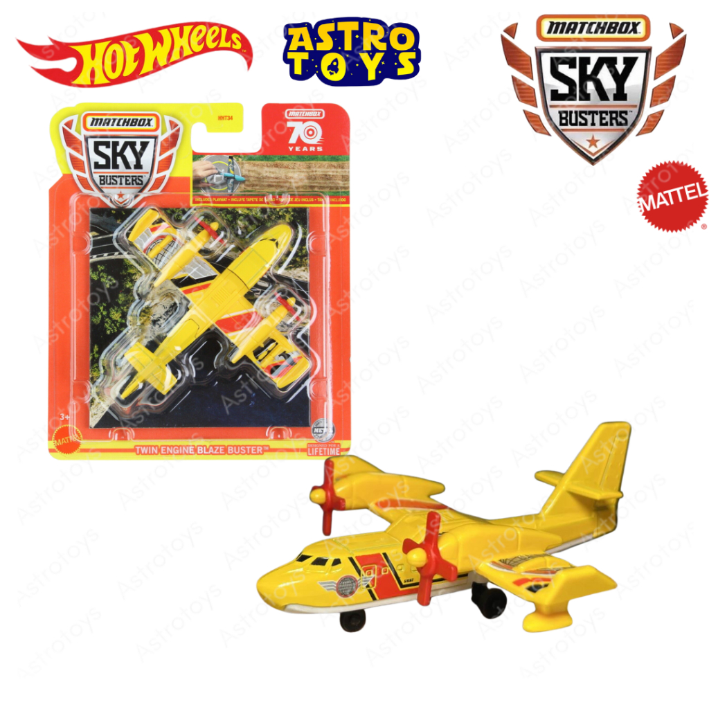 Jual Matchbox Sky Busters Diecast Metal Pesawat Twin Engine Blaze ...