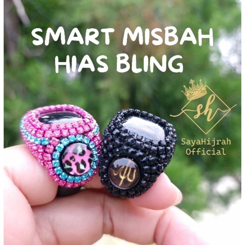 Jual Smart Misbah Tasbih Zikir Hias Bling Anti Air + 3 Ring | Shopee ...