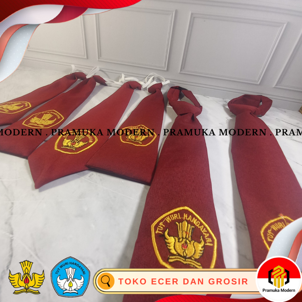 Jual Dasi SD logo bordir / sablon logo tutwuri handayani kuning ...