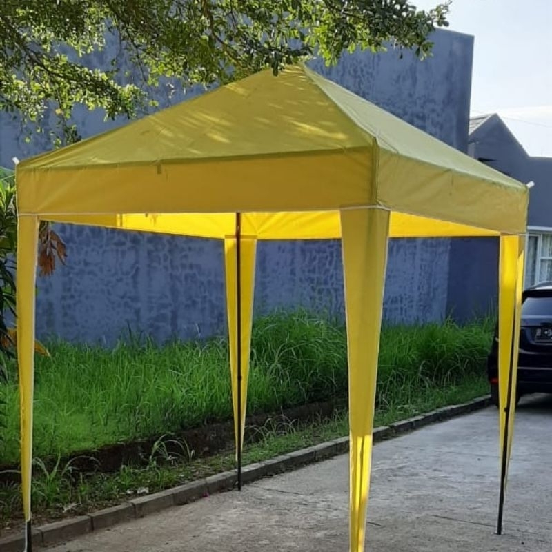 Jual tenda full set 2x2 edisi kuning bisa gojek, warna lengkap ready ...
