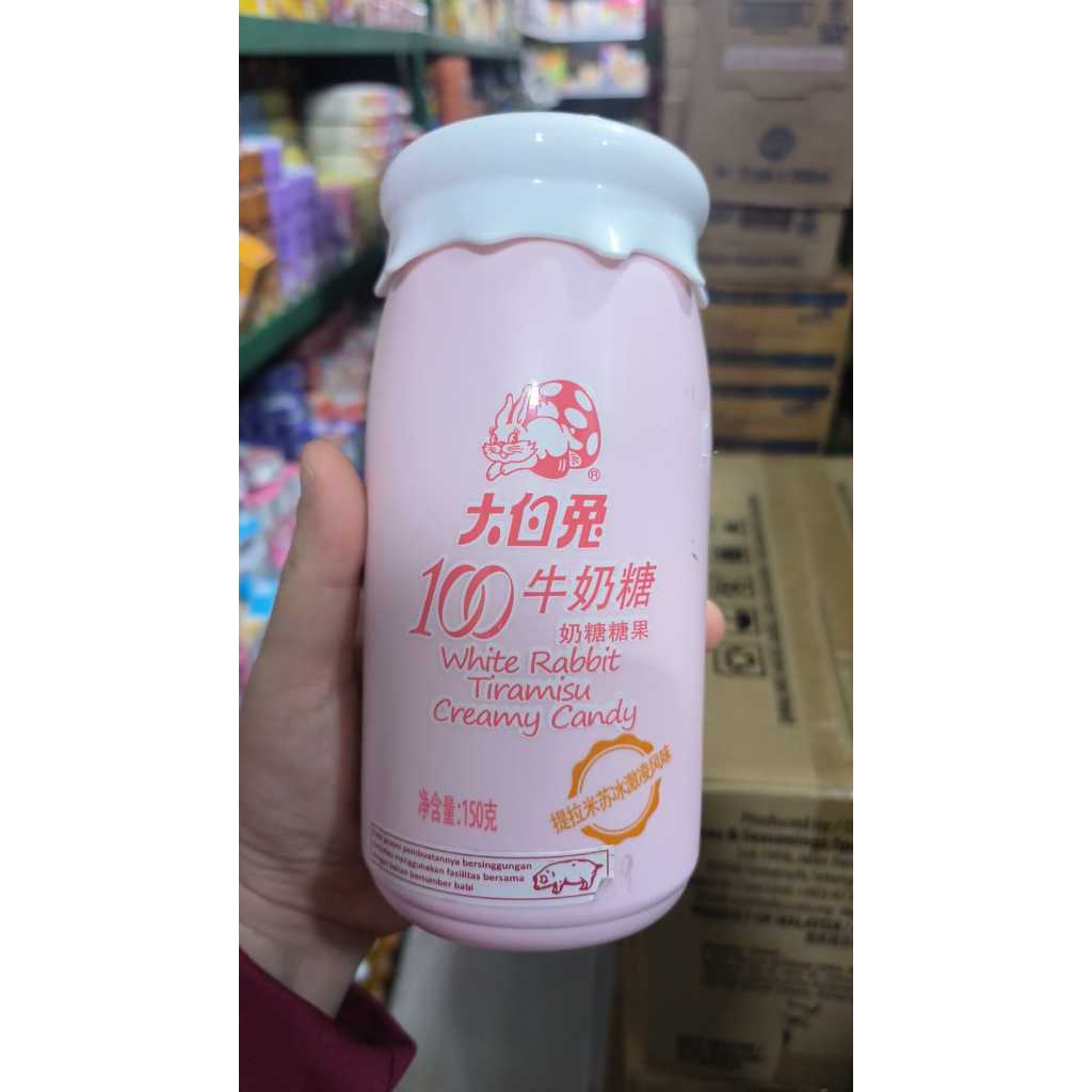 Jual White rabbit TIRAMISU CREAMY candy 150 gram permen kelinci sweets ...