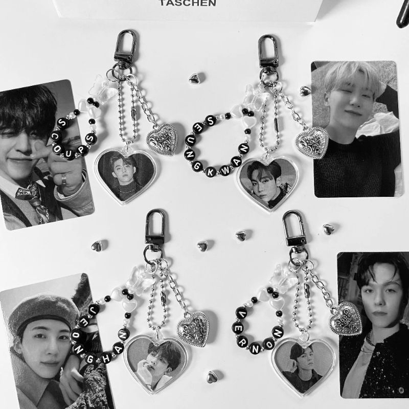 Jual [Bisa Custom] Phone Strap/ Keychain SEVENTEEN BW Ver|Keychain Svt ...