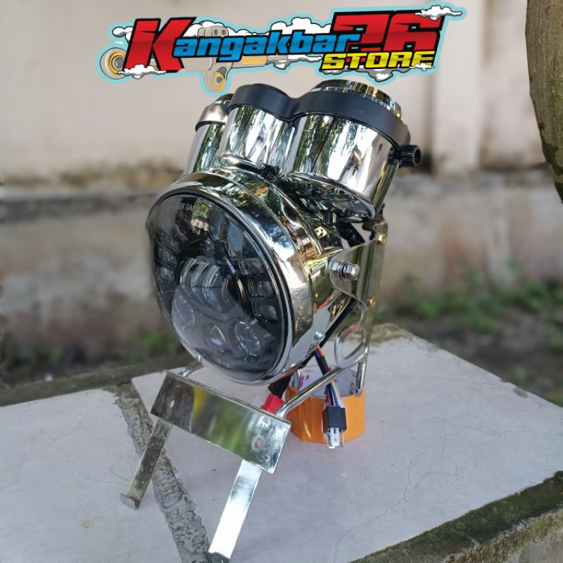 Jual LAMPU NINJA LED 7 INCH SET BATOK NINJA SS SET SPEEDOMETER NINJA SS ...