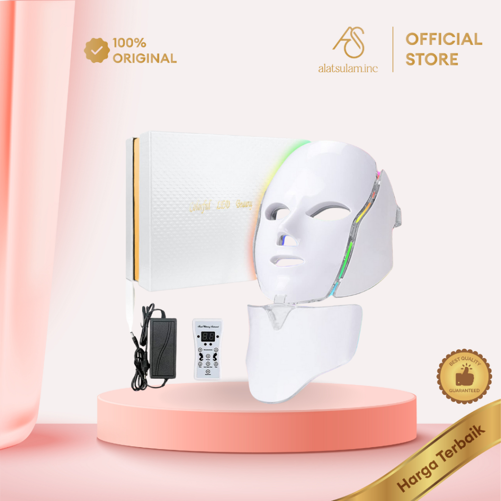 Jual Masker Topeng LED Photon PDT Light Facial BB Glow Perawatan Wajah Muka Dan Leher | Shopee ...