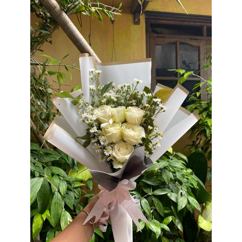 Jual Buket Bunga Mawar Potong Segar Murah !! (Bukan bunga kering ...