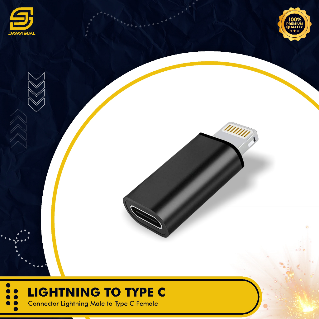 Jual OTG Convertor Lightning to Type C iOS USB Adapter Cable Connector ...