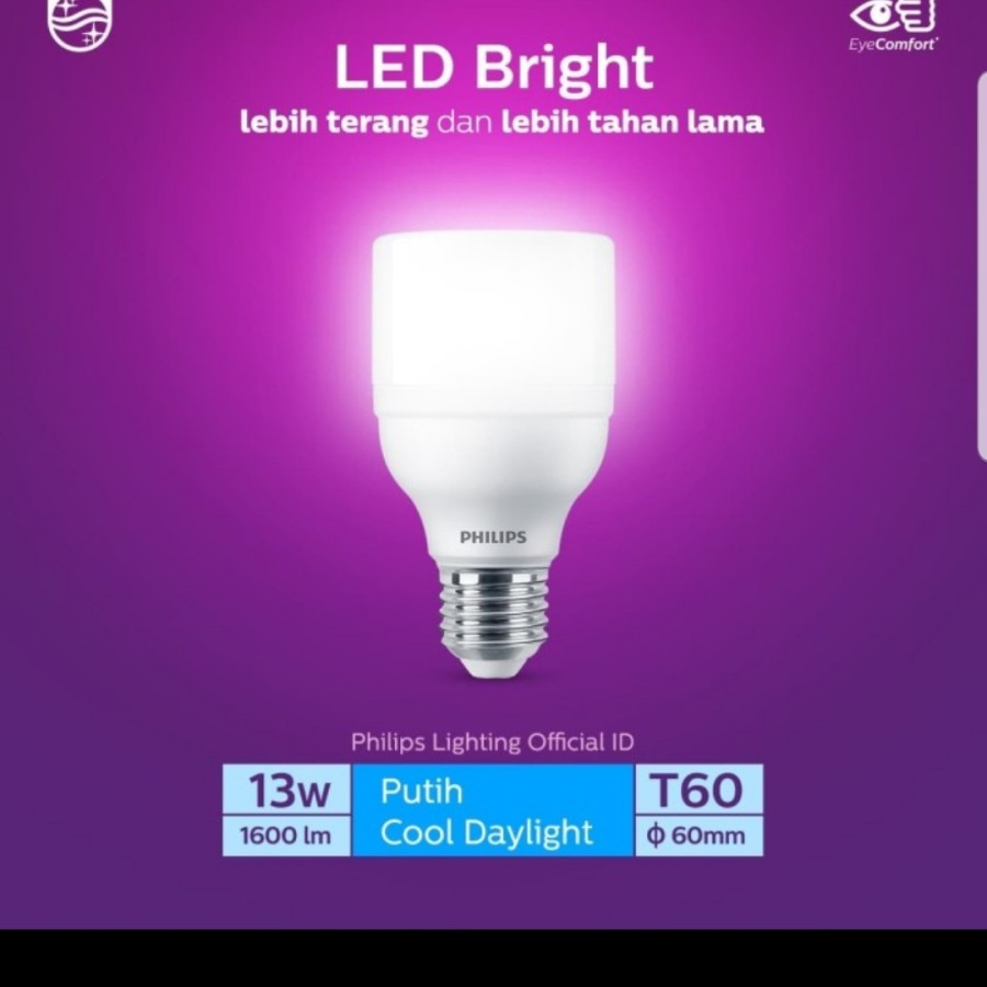 Jual Lampu Led Philips Bright 9w 11w 13w 17w 20w Putih | Shopee Indonesia