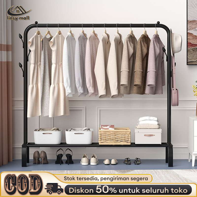Jual Stand Hanger Gawang Besi Kuat 150CM Stand Hanger Single Minimalis ...