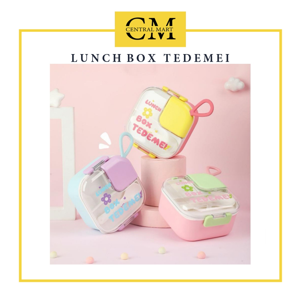 Jual LUNCH BOX TEDEMEI / KOTAK MAKAN ANAK SEKOLAH / KOTAK BEKAL ANAK ...