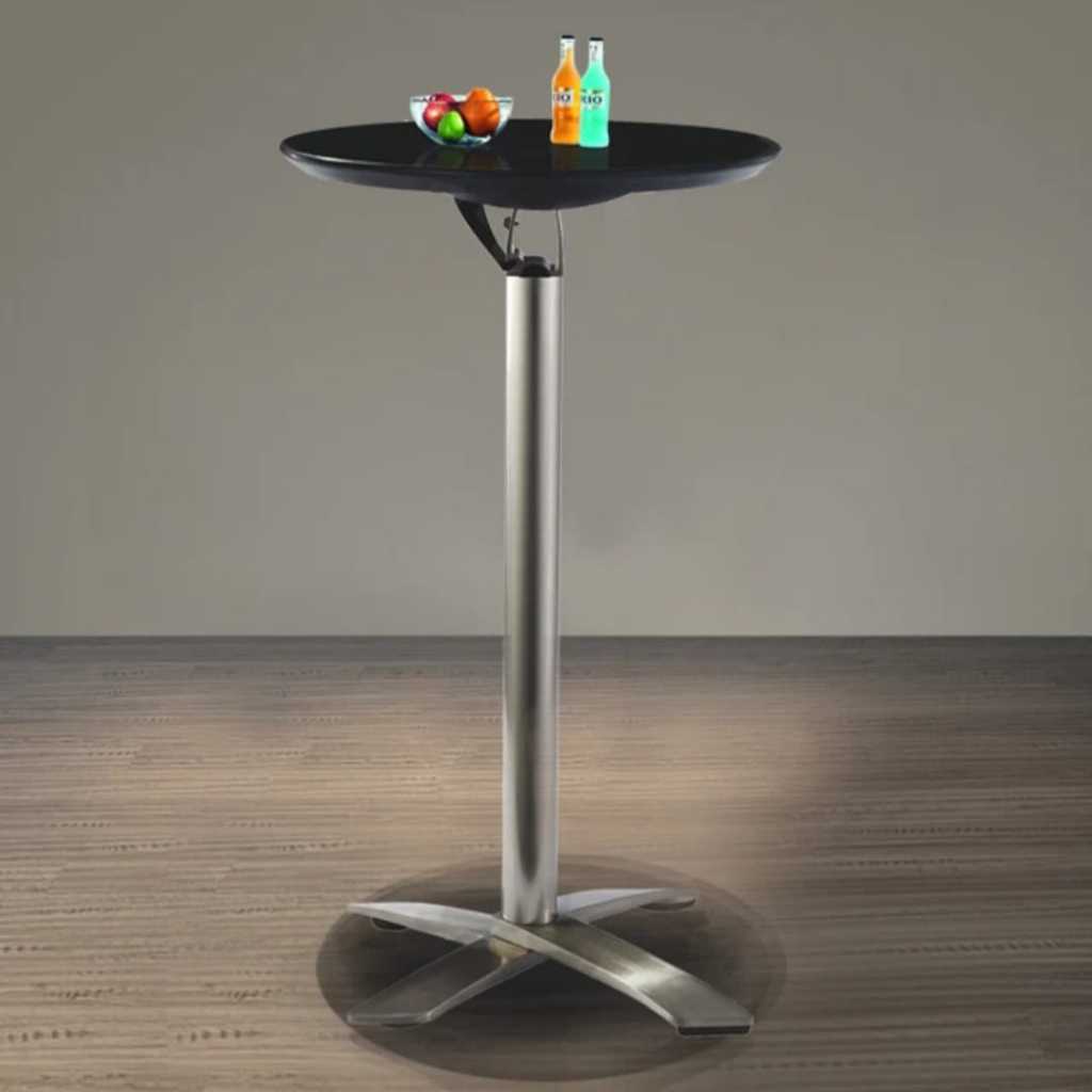 Jual Meja Cocktail Restoran Lipat Aluminium / Meja Bar Lipat Bulat ...