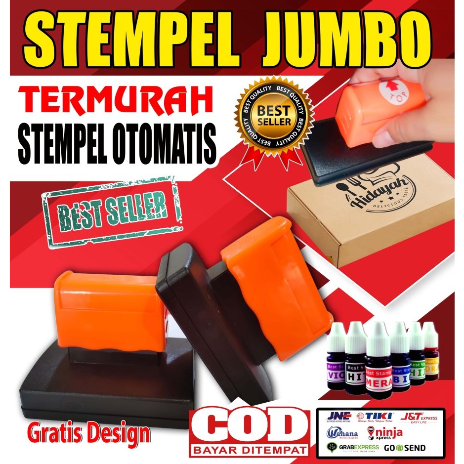Jual CETAK CUSTOM STEMPEL FLASH JUMBO / STEMPEL BESAR UNTUK CAP KARDUS ...