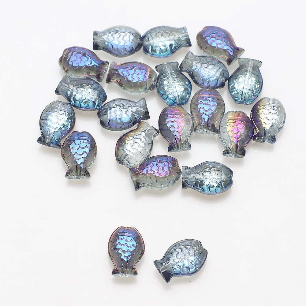 Jual 5 Pcs Manik-manik Kaca Genuine Glass Beads - IKAN MAS TYPE B ...