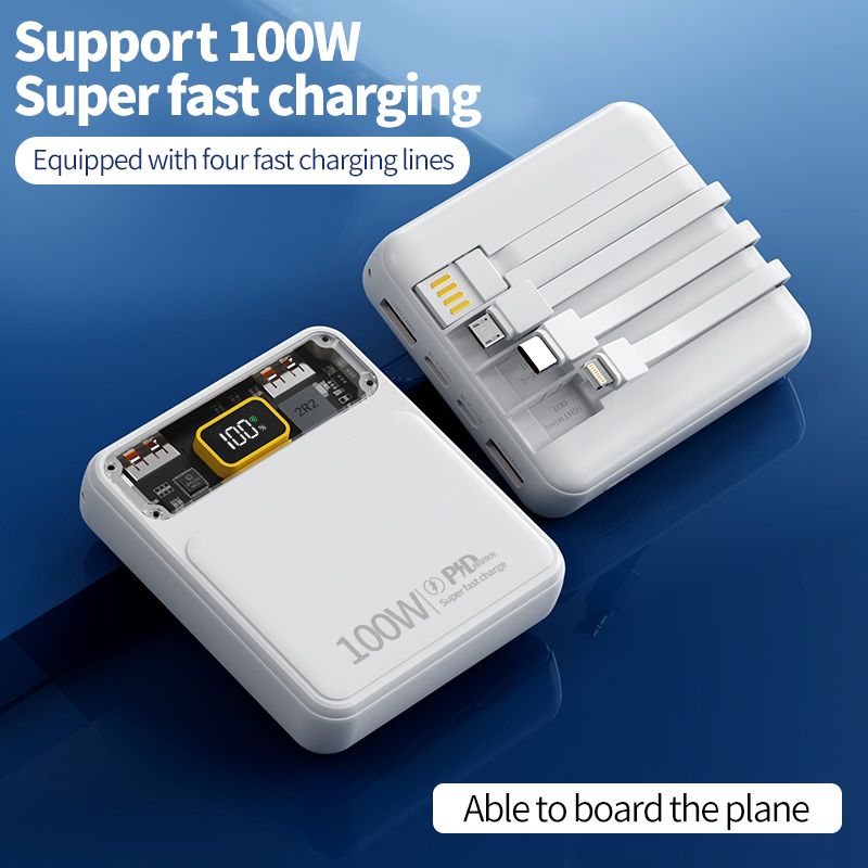 Jual Mini size Powerbank 10000 mAh with 4 usb fast charging Lightweight ...