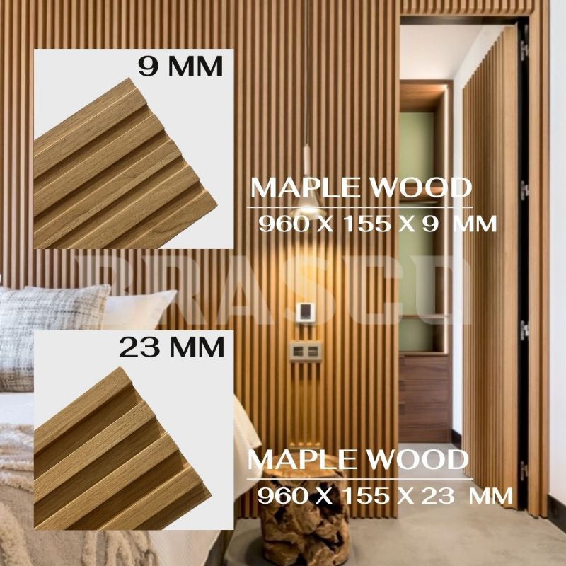 Jual WPC Wall Panel 1 Meter Hiasan Dinding Wood Wallpanel 96 cm 0.96 m ...