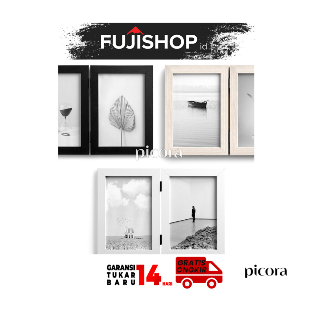 Jual Picora Alto 4R Lipat (10x15cm x2) Bingkai Foto Lipat Frame Pigura ...