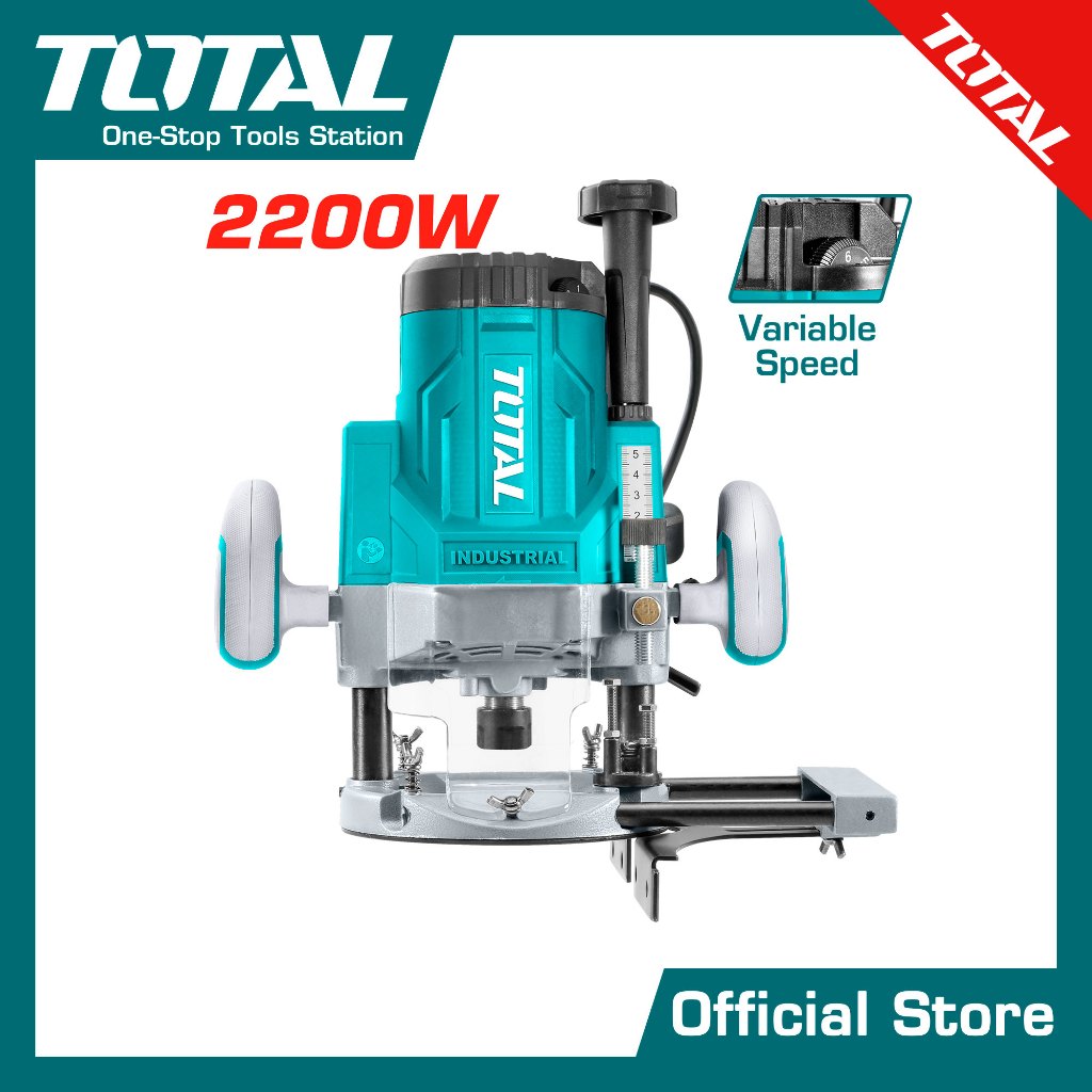 Jual Mesin Profil Kayu Listrik/Electric Wood Router 2200W TOTAL ...
