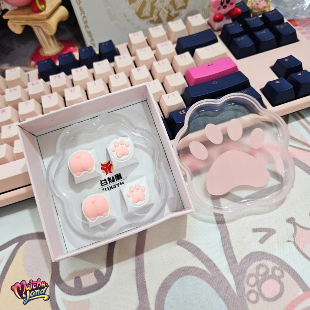 Jual Cat Paw Keycaps Mechanical Keyboard, Artisan custom keycap ...
