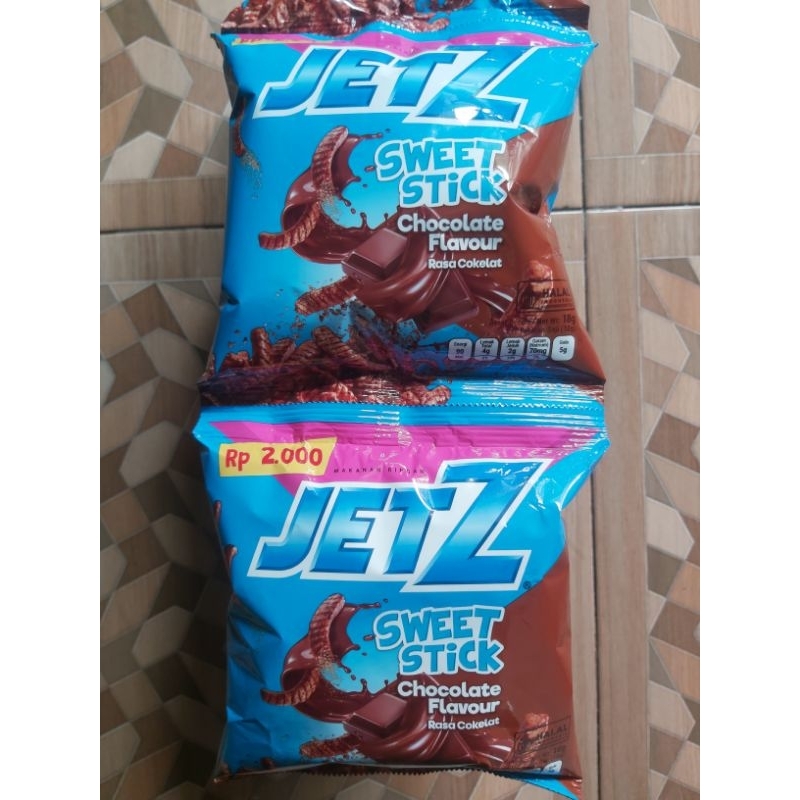 Jual [1 RENTENG] Jet Z Sweet Stick Rasa Cokelat Isi 10 x 18 g | Shopee ...