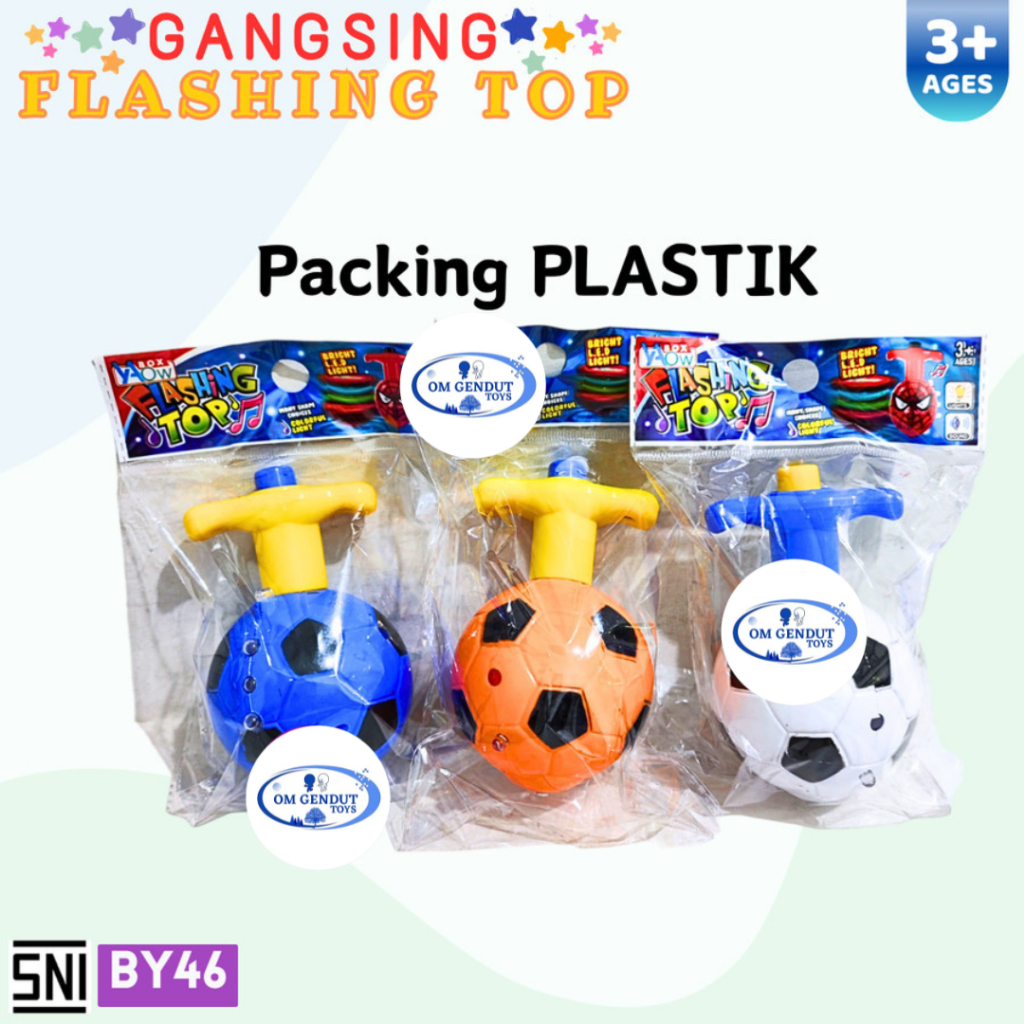 Jual OG Mainan Gangsing Musik dan Lampu BOLA SEPAK BY46 | Shopee Indonesia